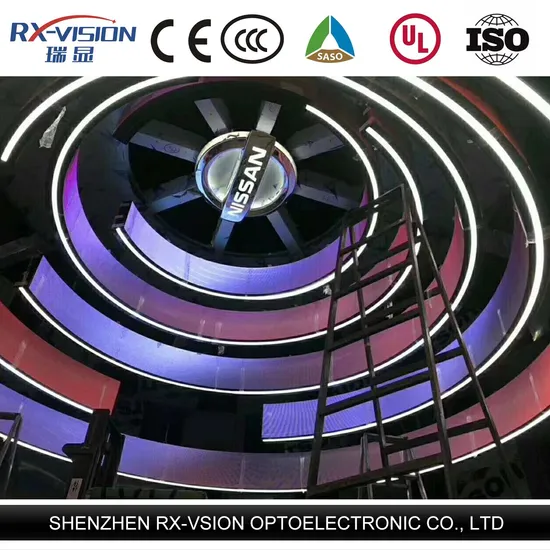 Indoor Circular Curved Soft Absen Round Circle LED Display Flexible LED ...